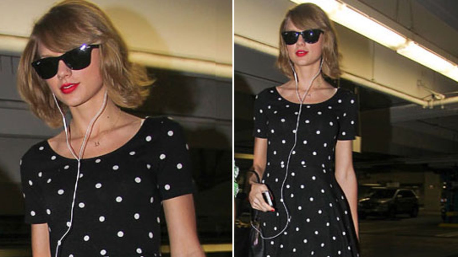 Taylor Swift: top gestylt in H&M-Pünktchenkleid - madonna24.at