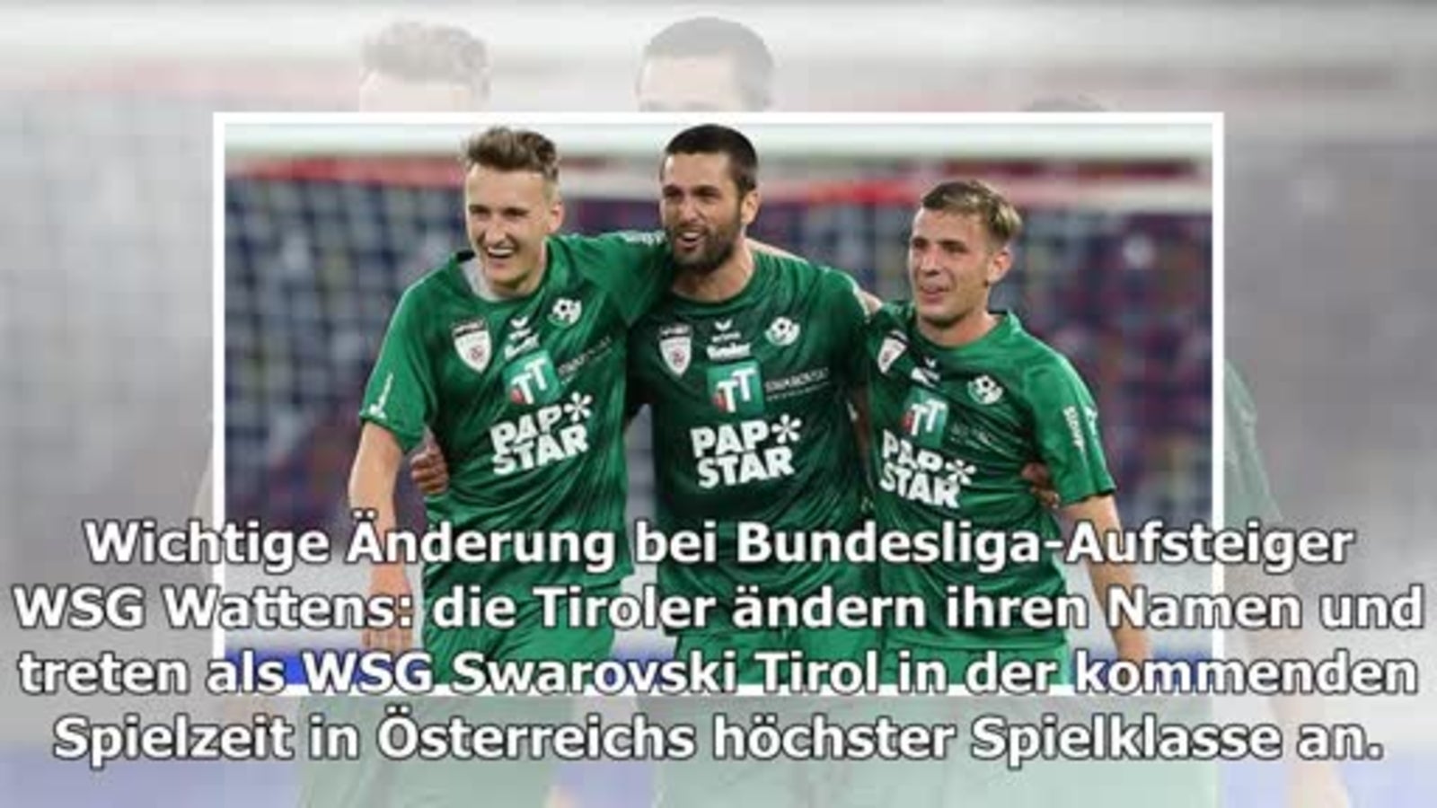 Aus WSG Wattens wird WSG Swarovski Tirol - oe24.tv