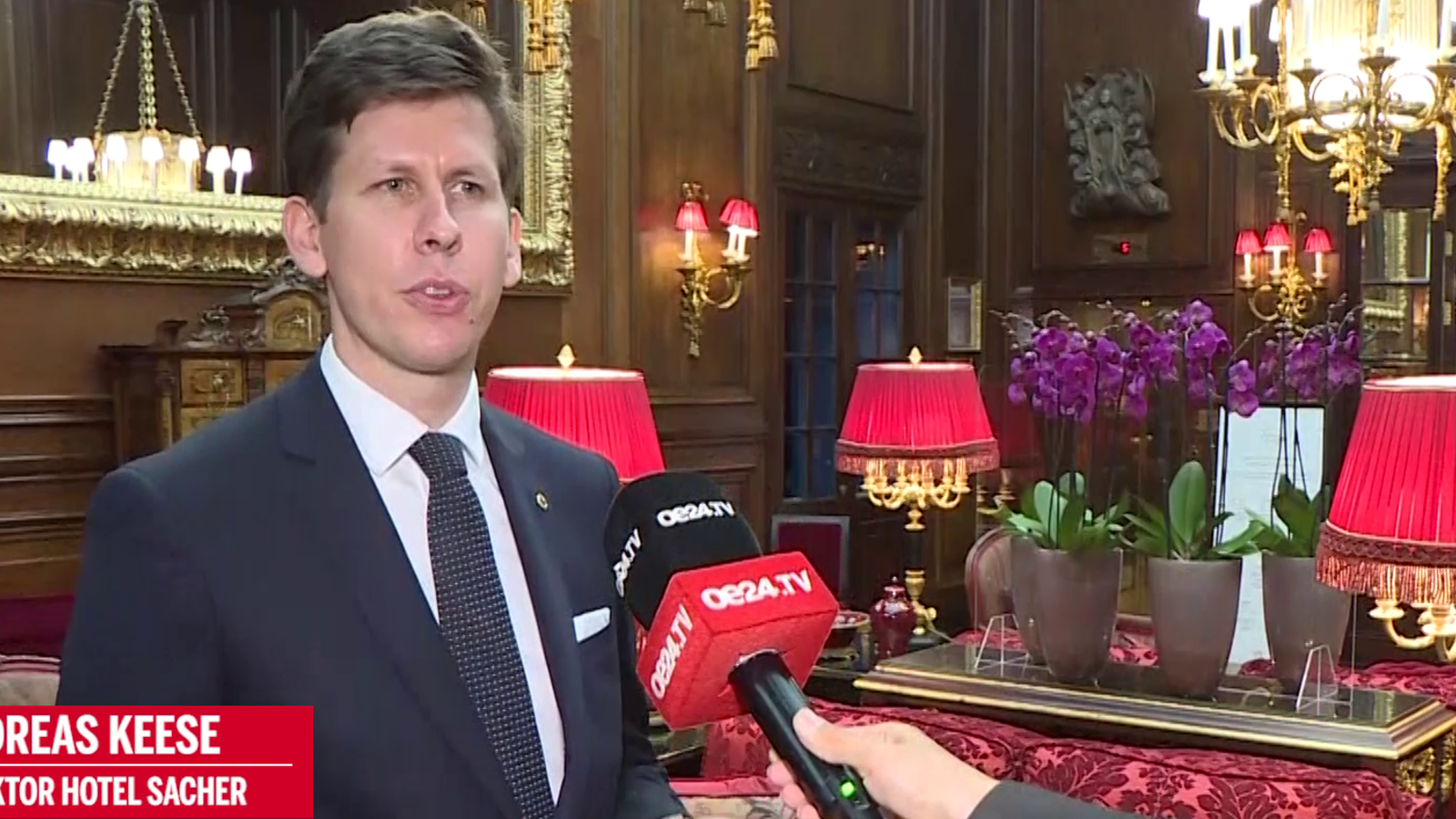 Andreas Keese zum Lockdown-Ende im Hotel Sacher - oe24.tv