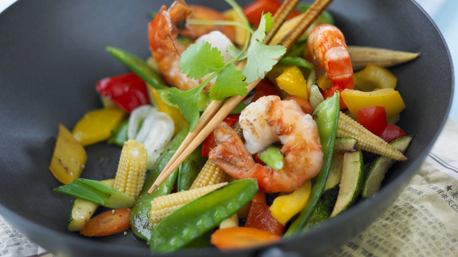 Garnelen Aus Dem Wok