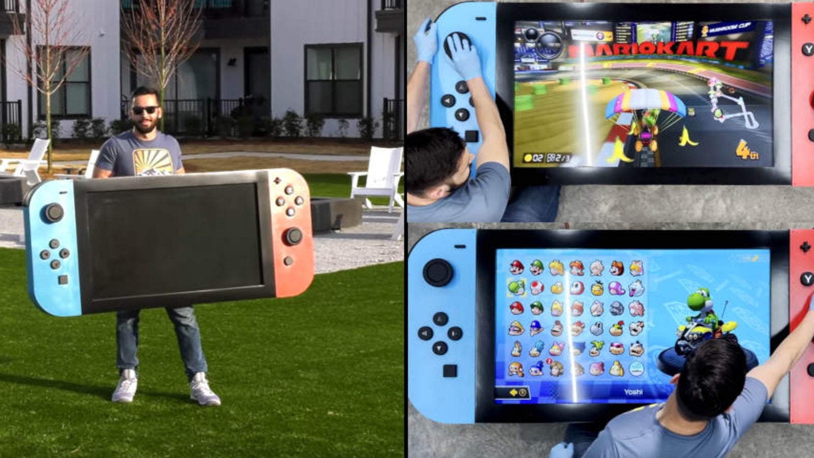 Nintendo-Fan baut 1,8 Meter große Switch - oe24.at