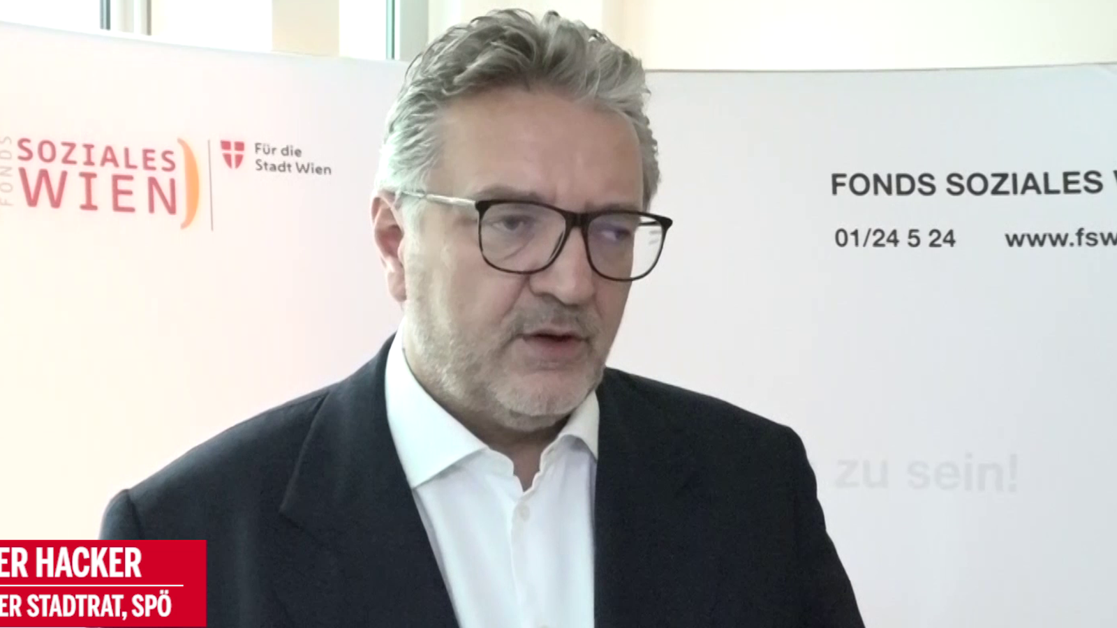 Peter Hacker zum Geschäftsbericht 2020 vom Fonds Soziales Wien - oe24.tv