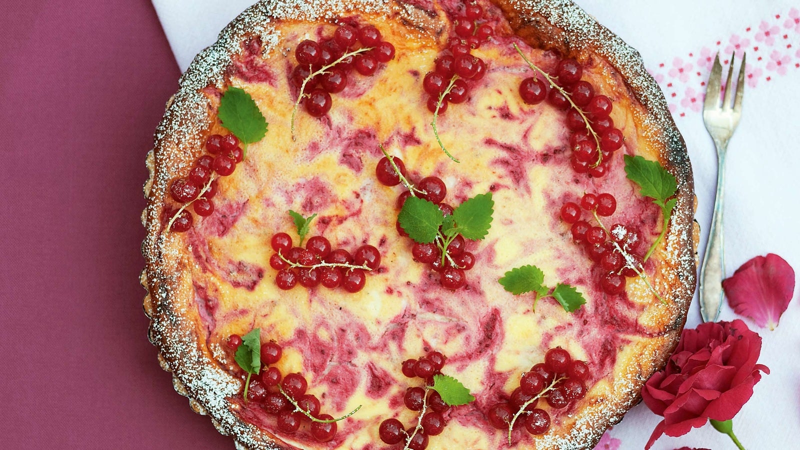 Ribisel-Topfen-Tarte - Cooking