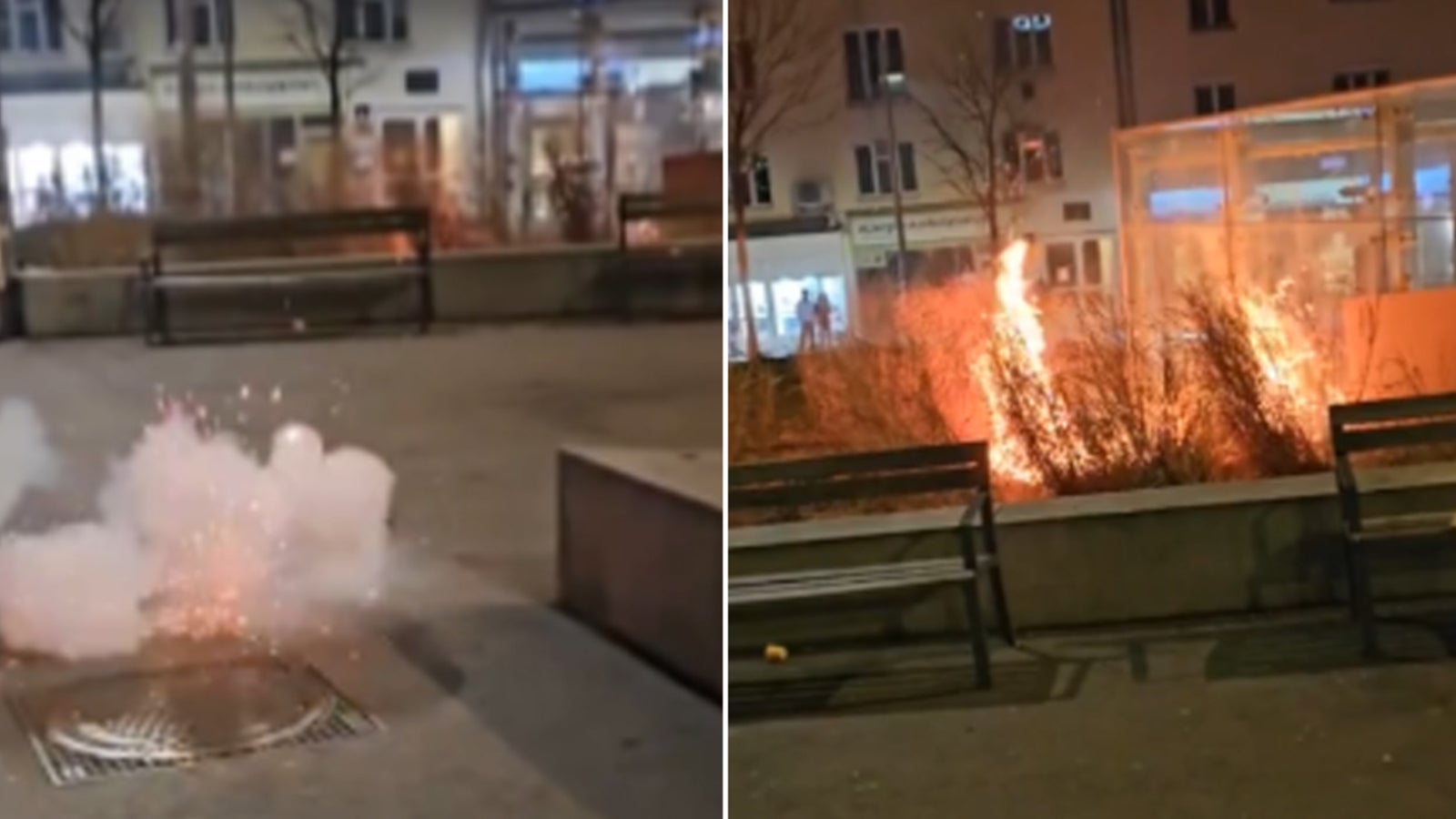 "Da brennt es!" - Böller-Wahnsinn am Reumannplatz - oe24.at