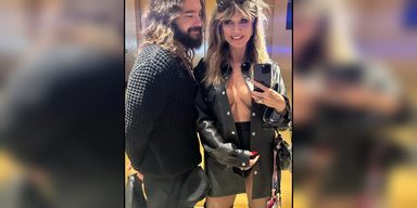 Ohne BH: Heidi Klum verführt ganz Las Vegas im Leder-Look - stars24