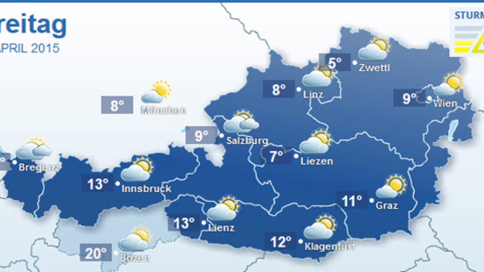 Wettervorhersage für Ostern - oe24.at
