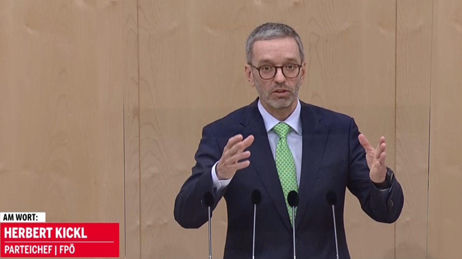 Debatte um das Budget 2022: Statement von Herbert Kickl - oe24.tv