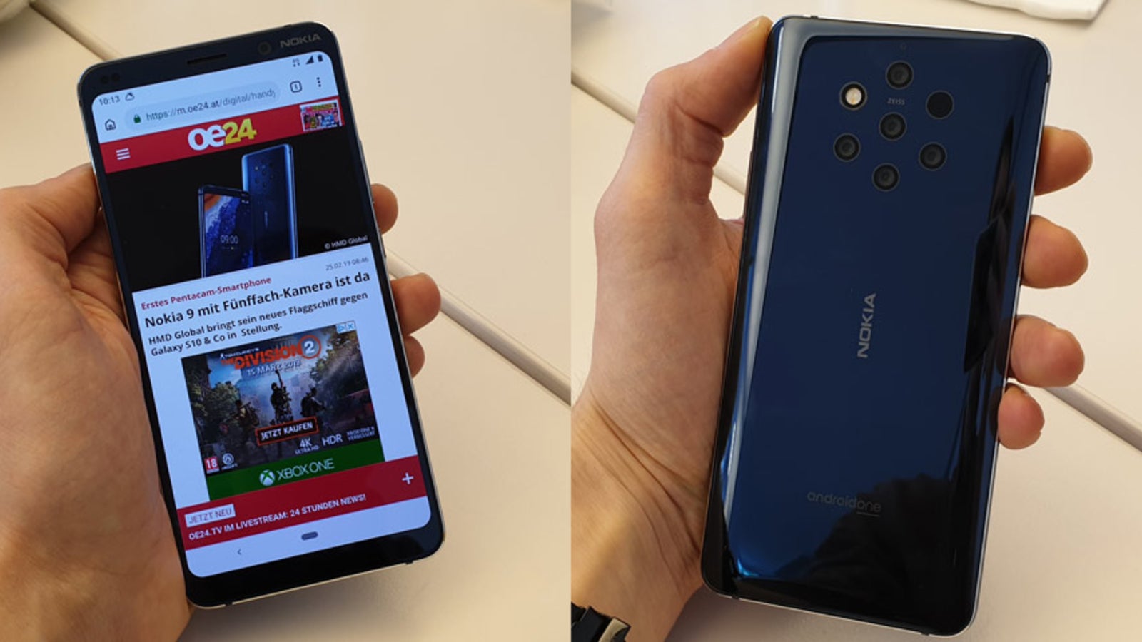 Nokia 9 mit 5-fach Kamera im Kurztest - oe24.at
