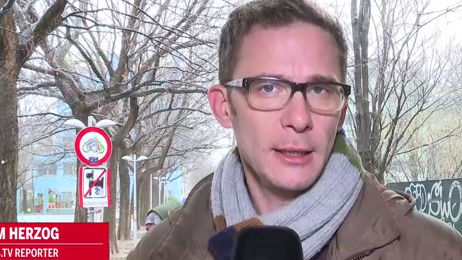 Tom Herzog berichtet aus Wien über Sturm - oe24.tv