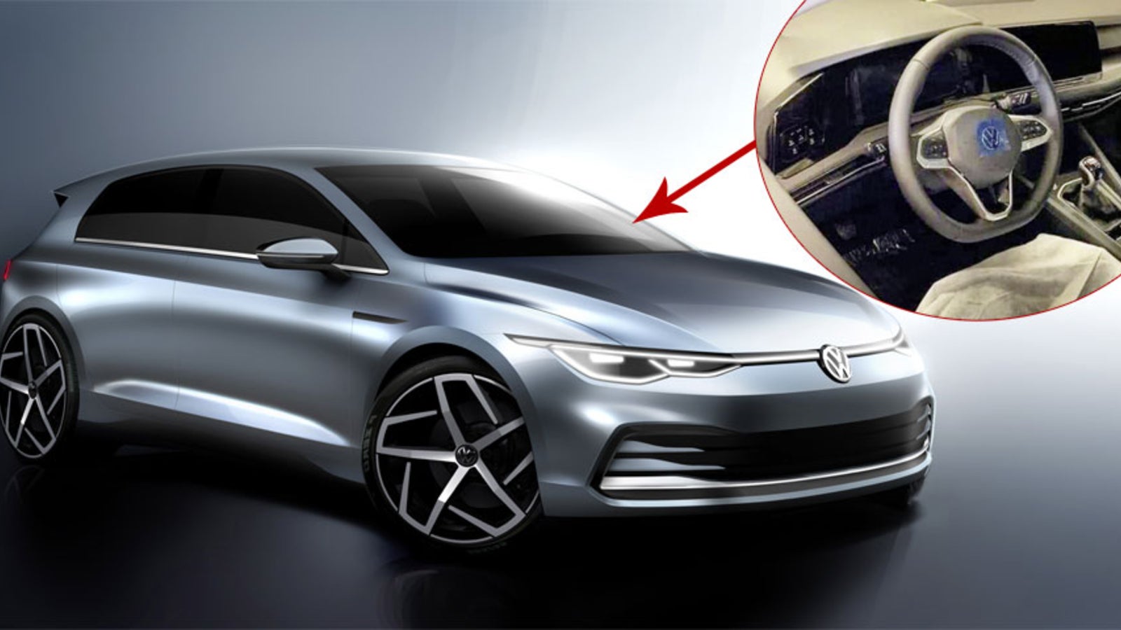 VW Golf VIII: Foto-Leak zeigt Cockpit des neuen Golf 8 - oe24.at